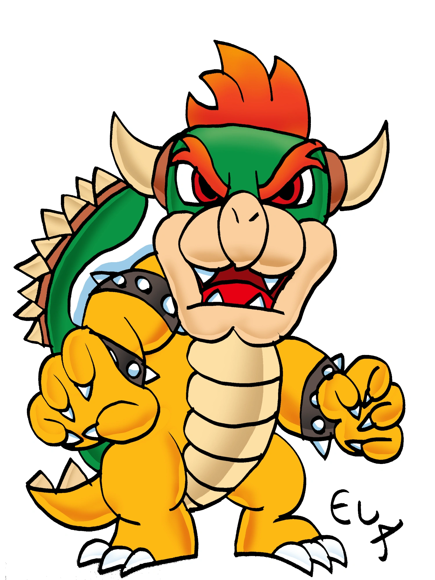 My drawing of Bowser | Fandom