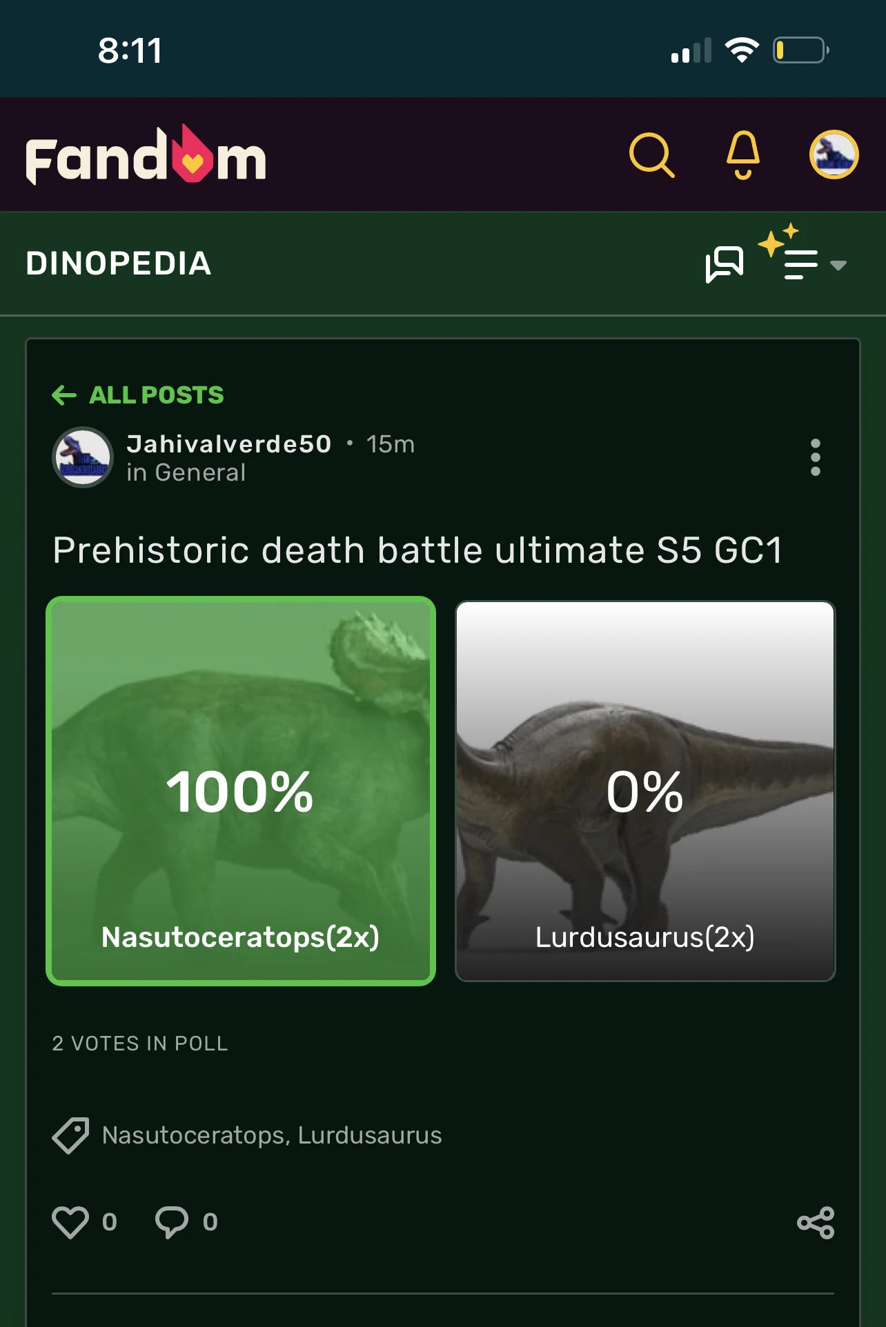 Prehistoric death battle ultimate championship season 5 GC1:2x ...