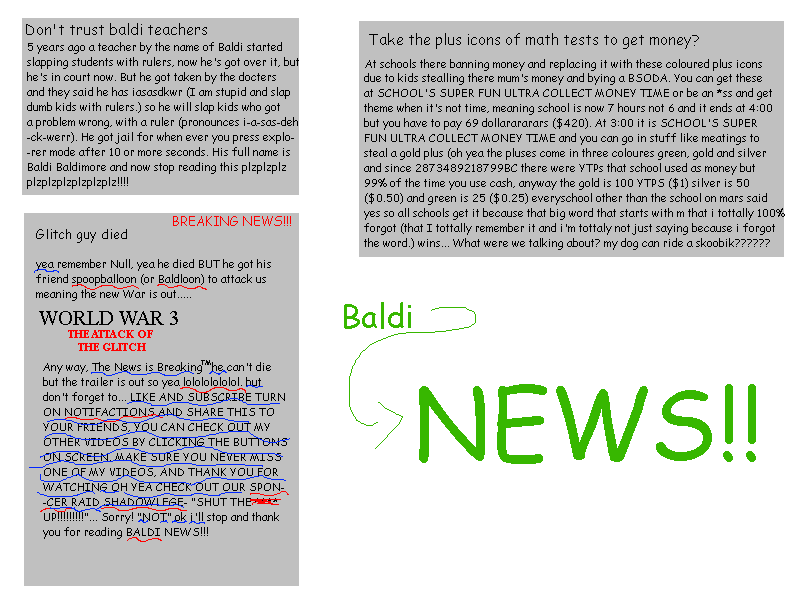 baldi news 3 | Fandom