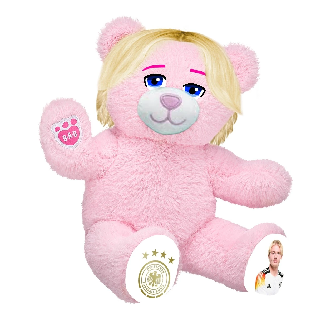 Build A Bear × DFB 2024 Julian Brandt Pink Teddy Bear Plush | Fandom