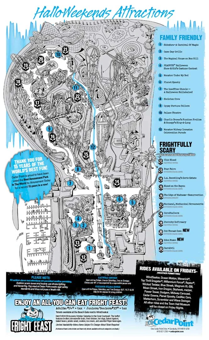 Cedar Point 2012 | Cedar Fair Halloween Events Wiki | Fandom