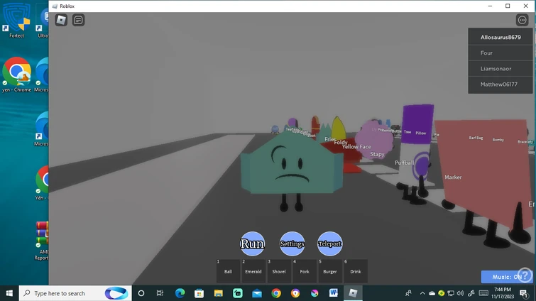 My screenshots when i'm playing BFDI games on Roblox | Fandom
