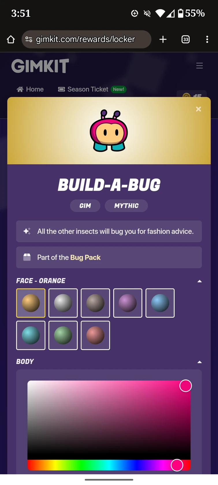 1ST bug pack of the day this morning | Fandom