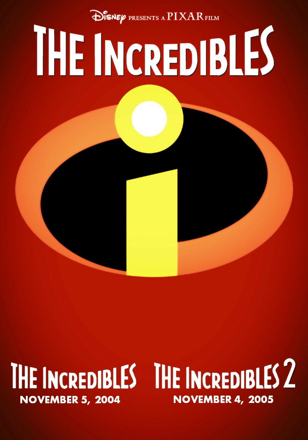 A poster of Incredibles back-to-back movie poster, I guess. | Fandom