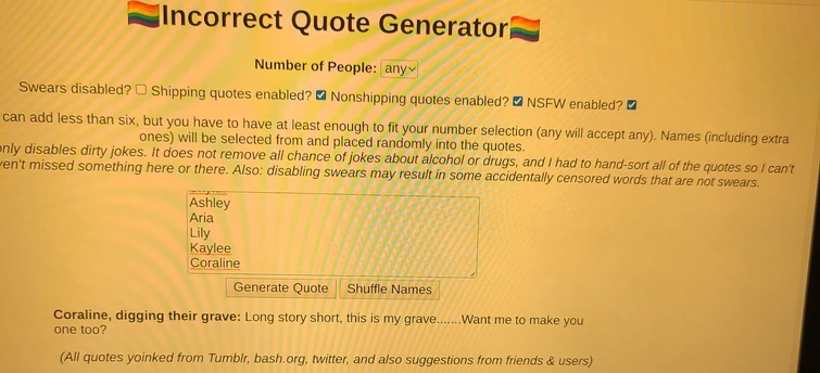 GUYS AN OWL HOUSE QUOTE GOT ON AN INCORRECT QUOTES GENERATOR | Fandom