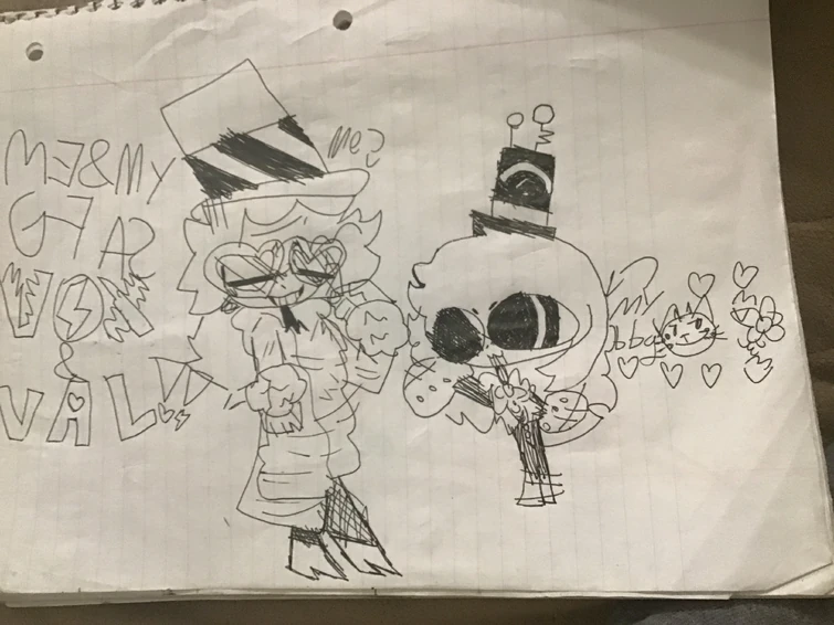 I drew me& my gf if we were Vox & Val!(NOTE: WE DO NOT HAVE THE SAME ...