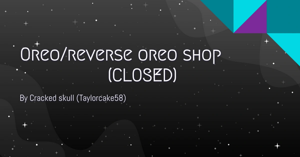 Oreo/Rev oreo shop | Fandom