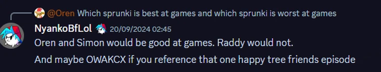 oren simon and raddy answers im not sure if this got posted already ...