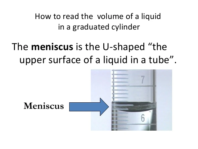 How To Read Graduated Cylinder Meniscus