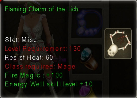 Flaming Charm of the Lich | Celtic-Heroes-Fanatics Wiki | Fandom