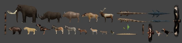 Animal Size Comparisons | Cenozoic Survival (Rescript) Wiki | Fandom