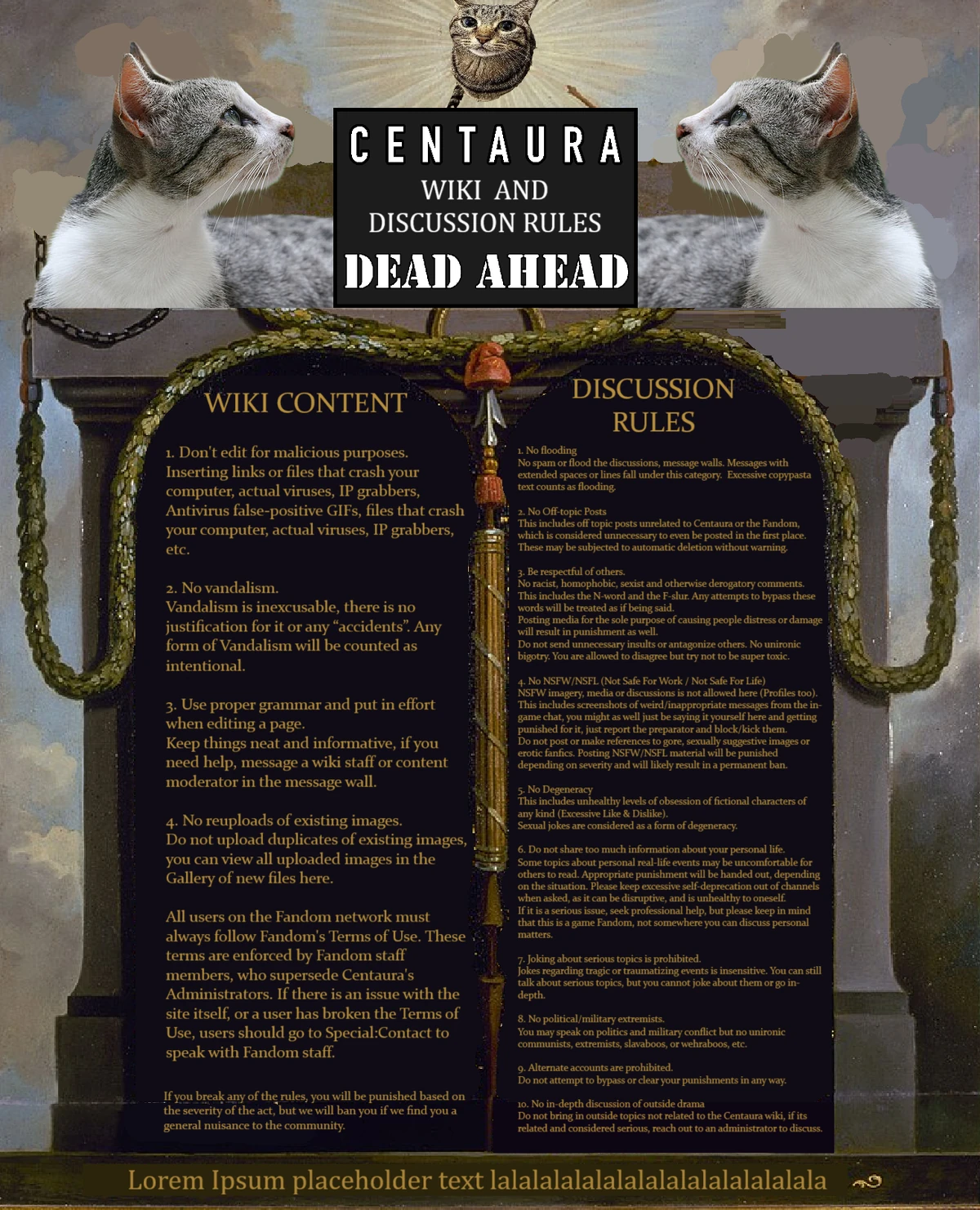 Rules and Conditions | Centaura Wiki | Fandom