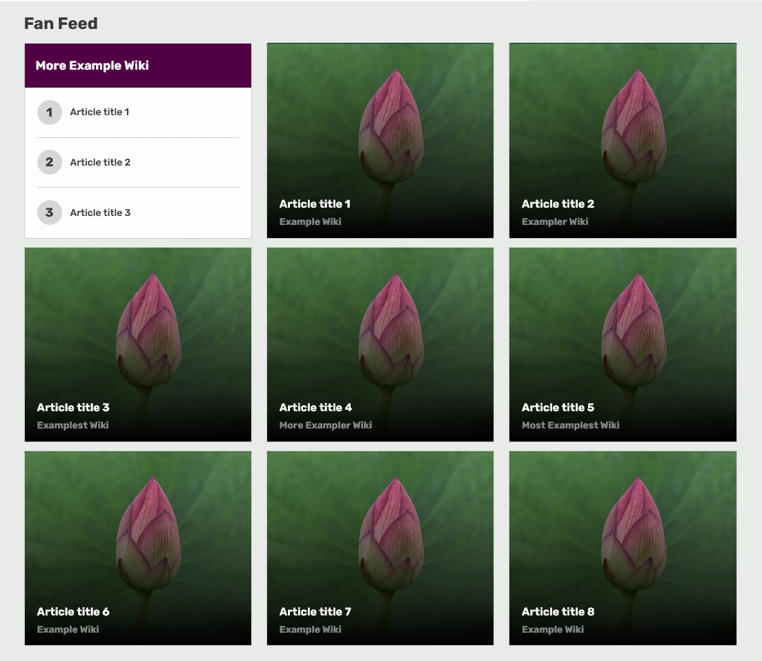 Help:Fan Feed | Community Central | Fandom