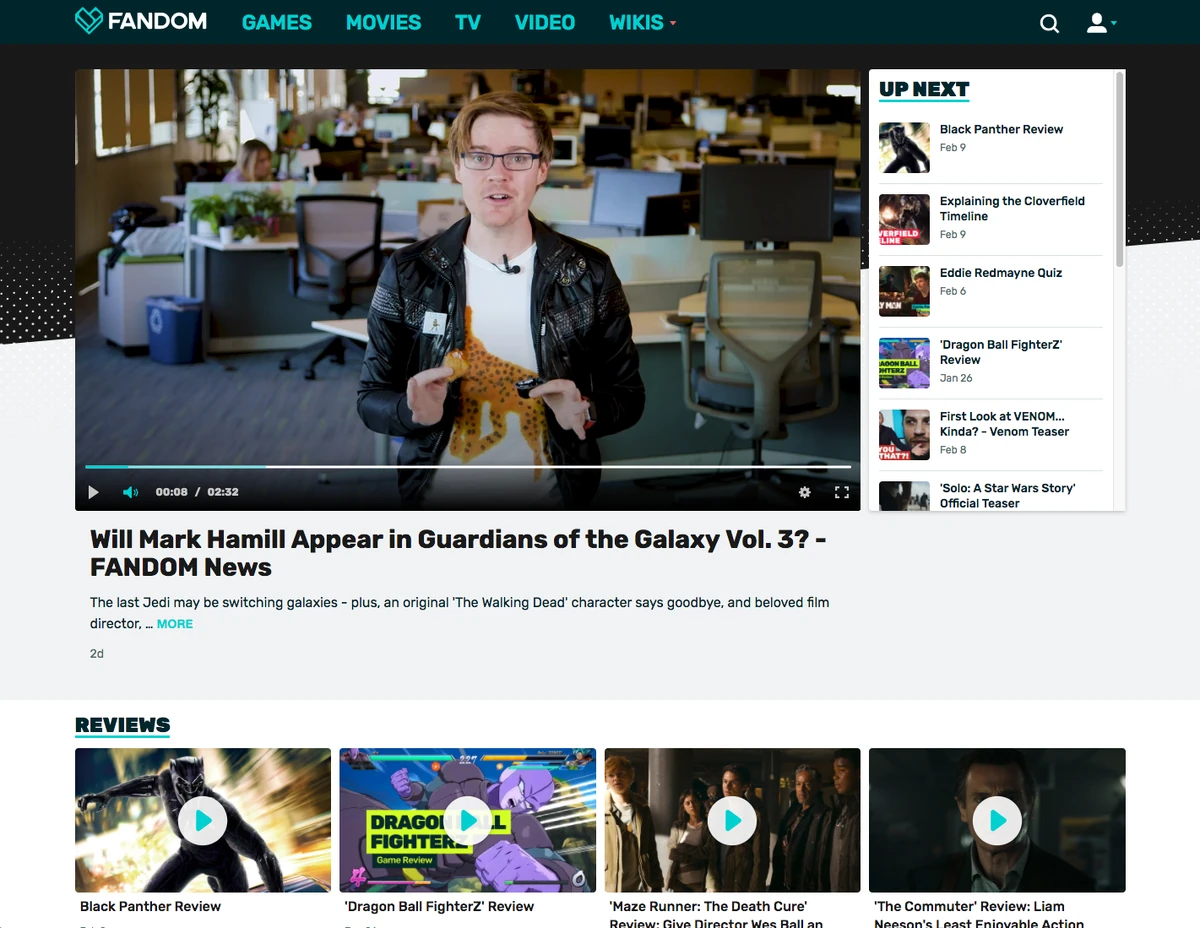 User blog:Brandon Rhea/FANDOM Video Has a New Home Page | Community ...