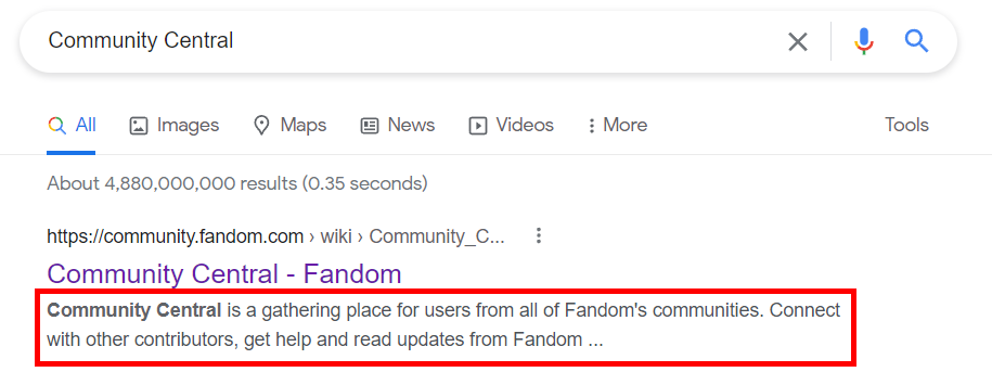 Help:Description | Community Central | Fandom
