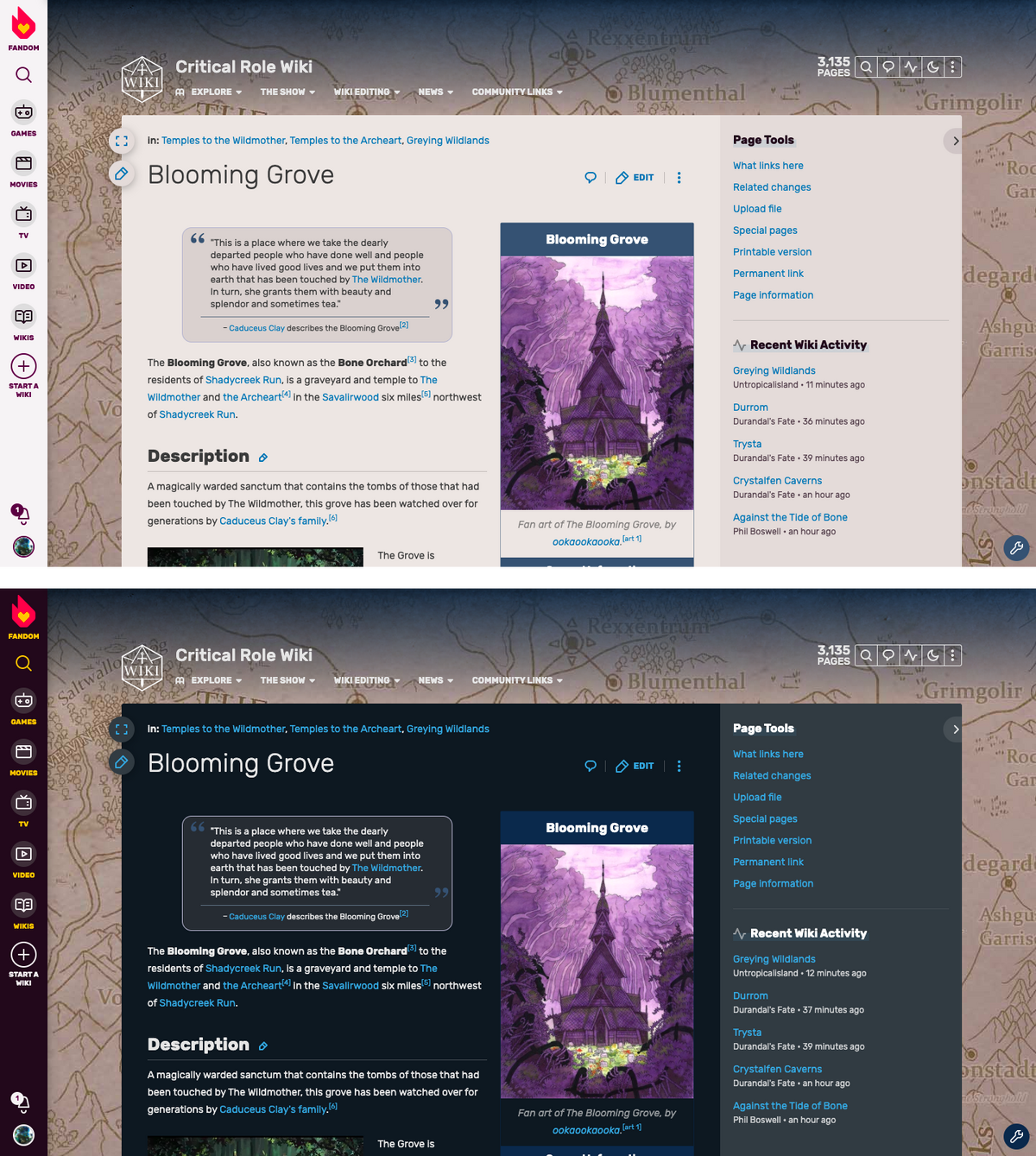 Help:Light and dark themes | Community Central | Fandom