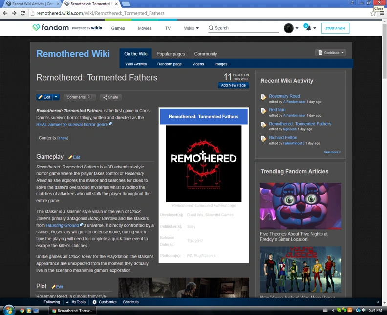 Adoption:Remothered Wiki | Community Central | Fandom