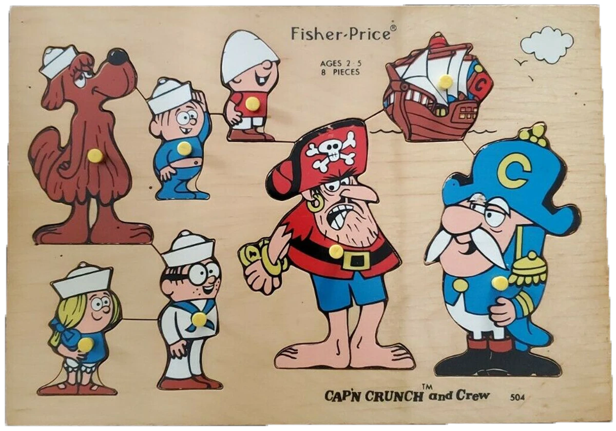 Fisher-Price - Cap'n Crunch and Crew Wood Puzzle 504 | Cereal Wiki | Fandom