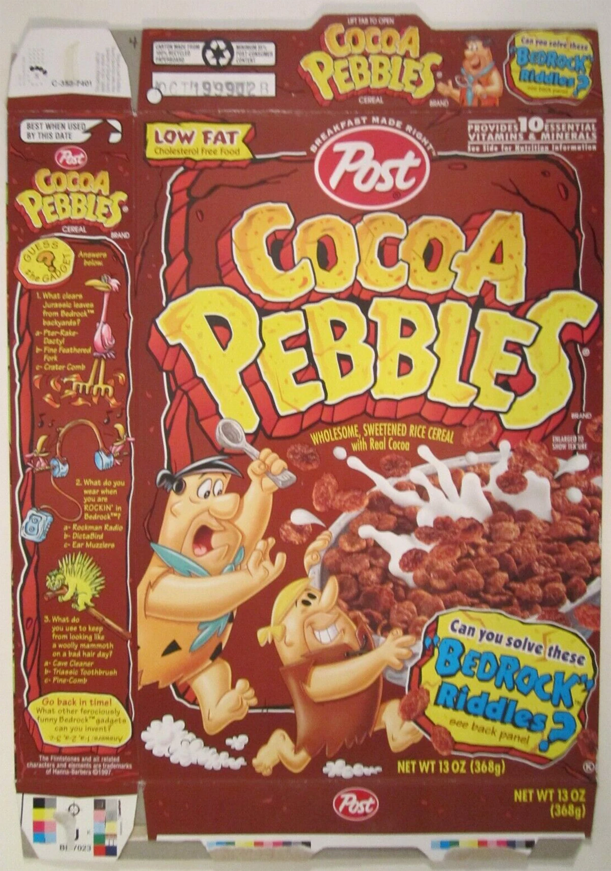 Cereal Box - Post Pebbles - Bedrock Riddles | Cereal Wiki | Fandom