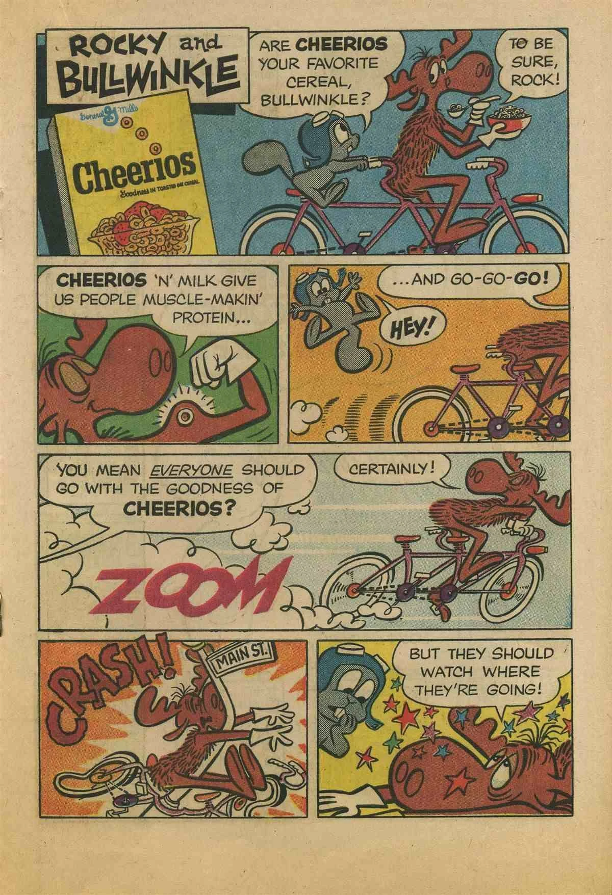 Rocky and Bullwinkle - Cheerios Comic Ads | Cereal Wiki | Fandom