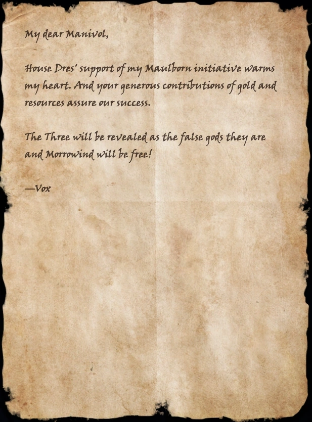 Letter from Magistrix Vox | Cesarska Biblioteka | Fandom