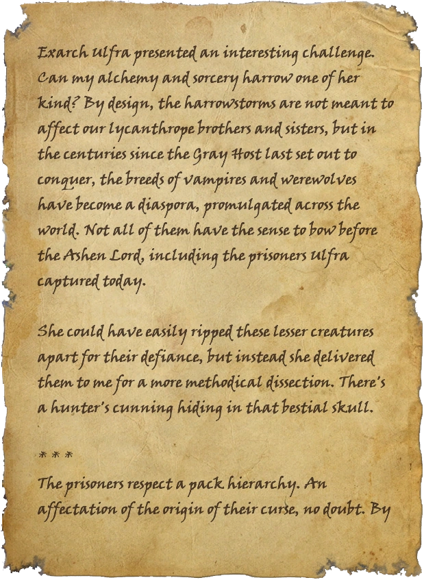Lycanthropic Immunity | Cesarska Biblioteka | Fandom