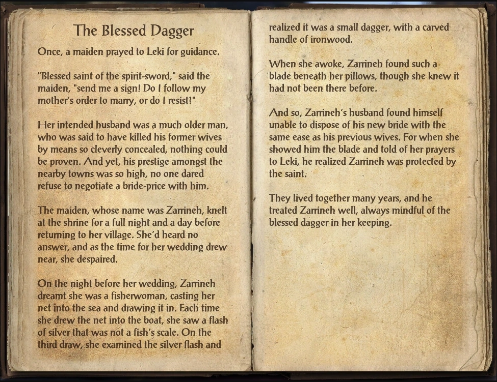 The Blessed Dagger | Cesarska Biblioteka | Fandom