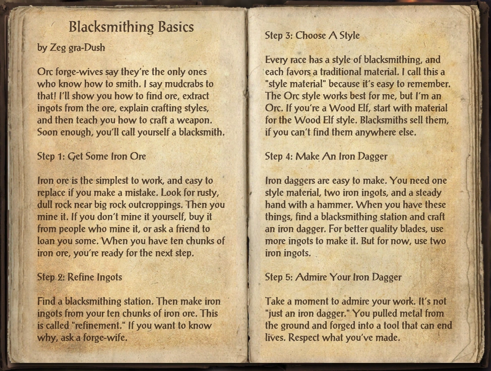 Blacksmithing Basics | Cesarska Biblioteka | Fandom