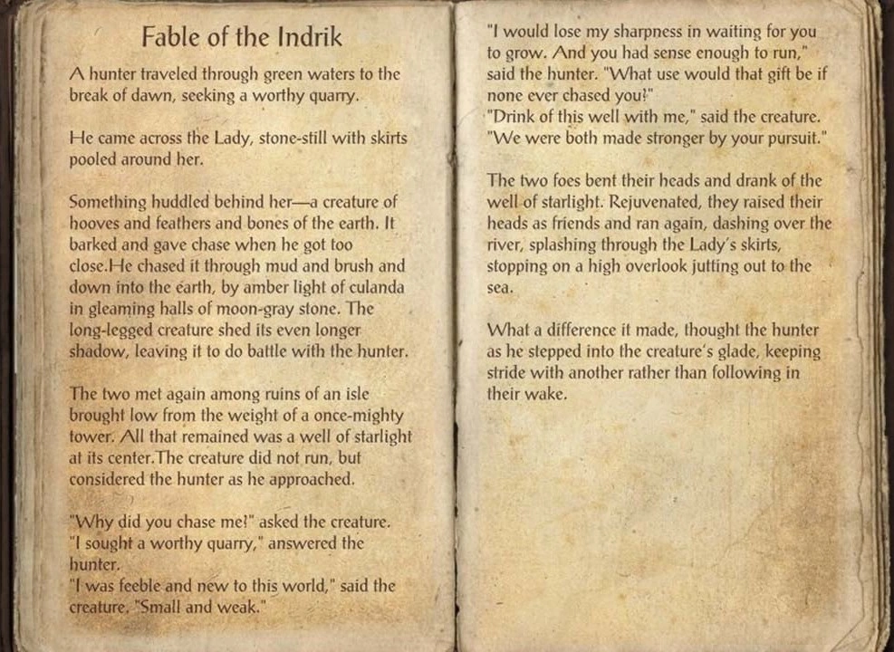 Fable of the Indrik | Cesarska Biblioteka | Fandom