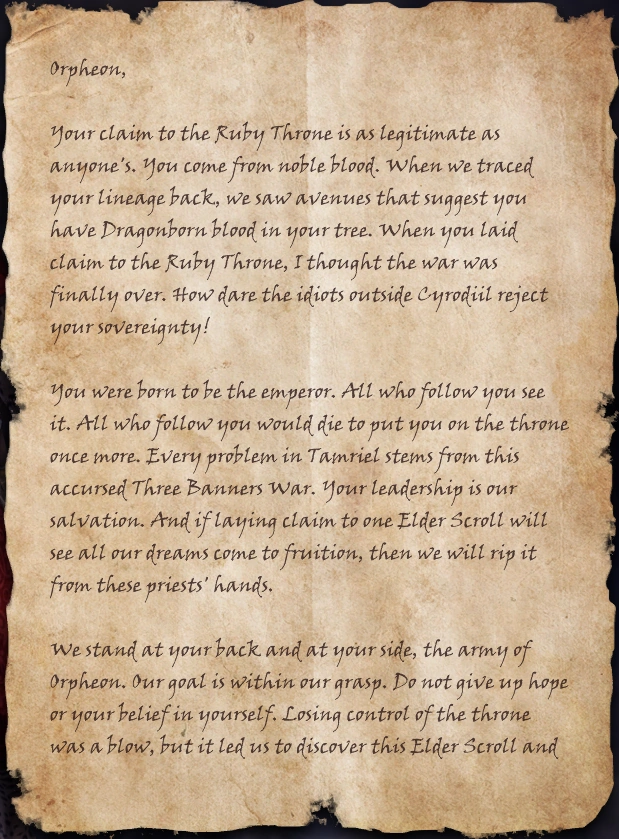 Letter to Orpheon | Cesarska Biblioteka | Fandom