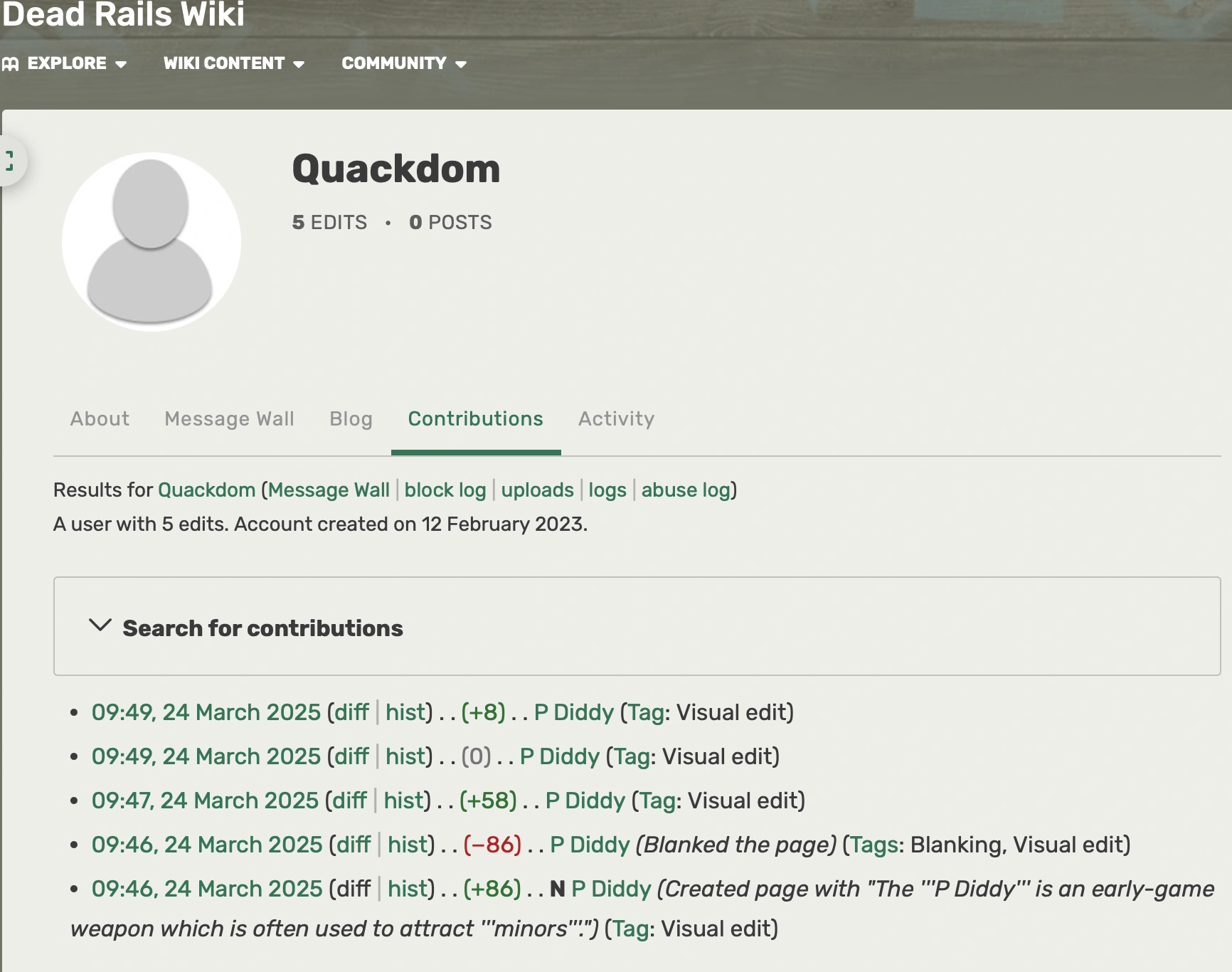 new vandal... | Fandom