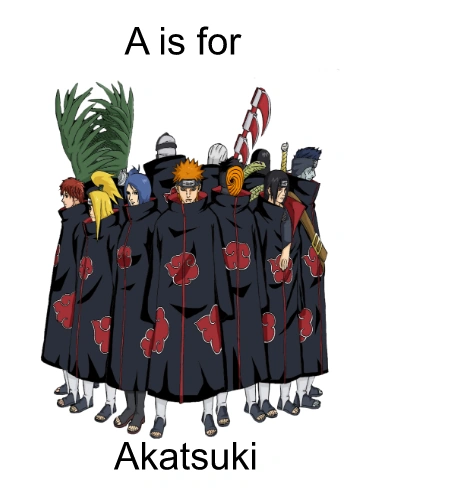 Naruto ABC flash cards I made for my baby cousin | Fandom