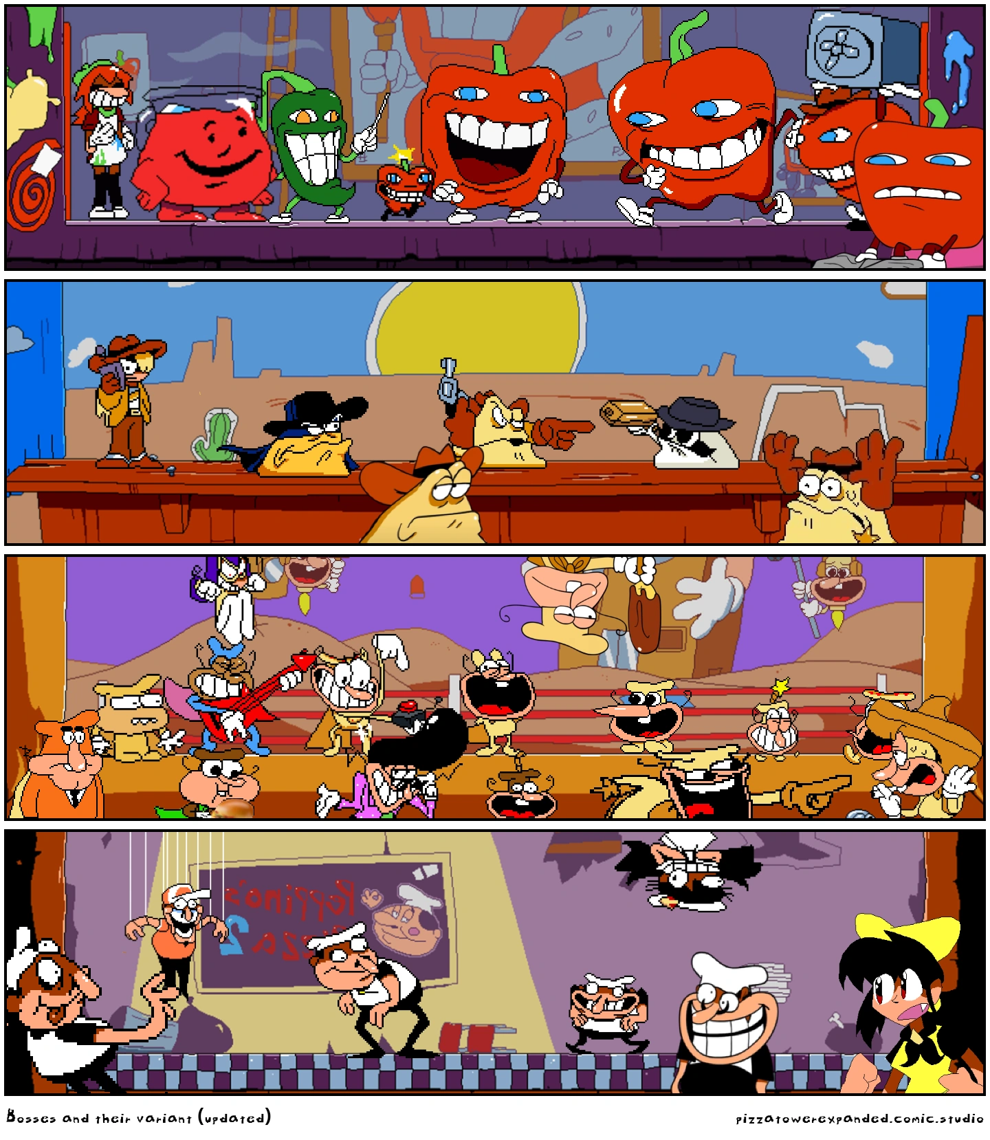 Bosses and their variant (corrected order) | Fandom