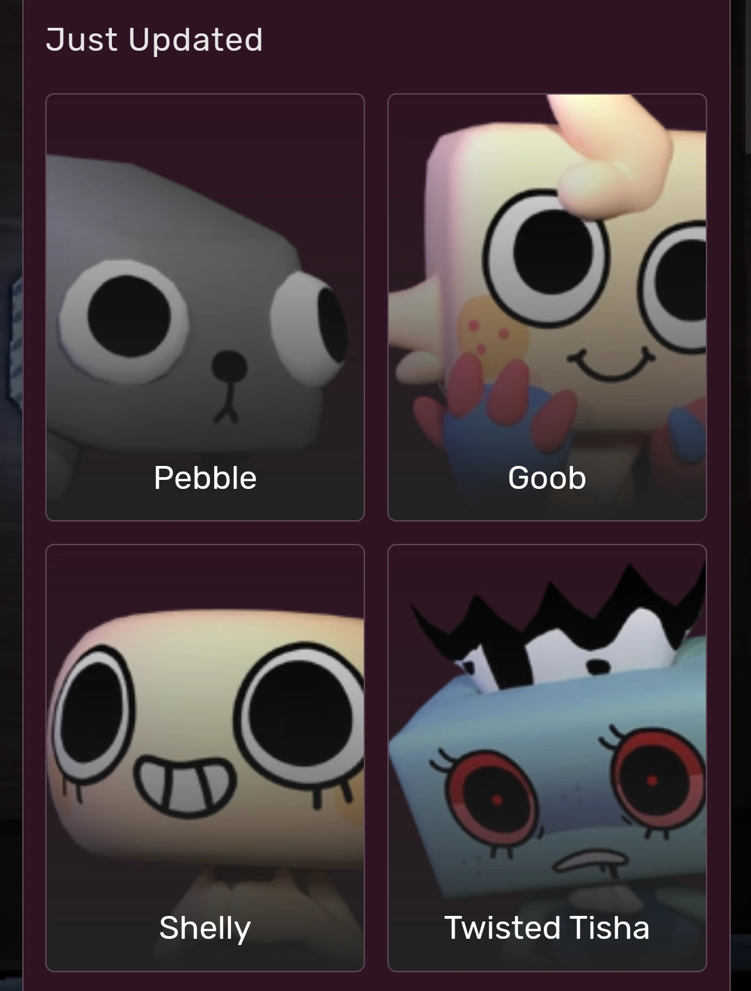 Pebble and Shelly then ran into Goob, who needed help defeating Twisted Tisha. | Fandom