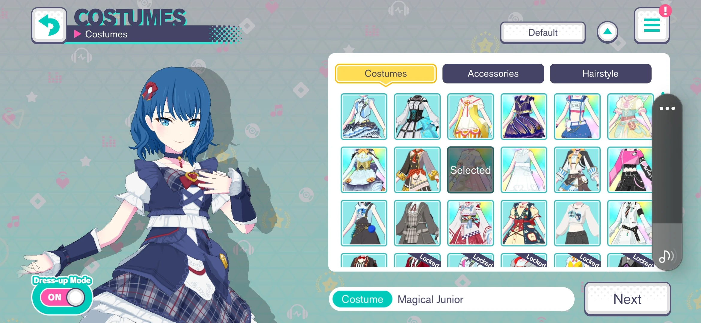 I tried to give other accessories to the new EN magical girl outfits ...