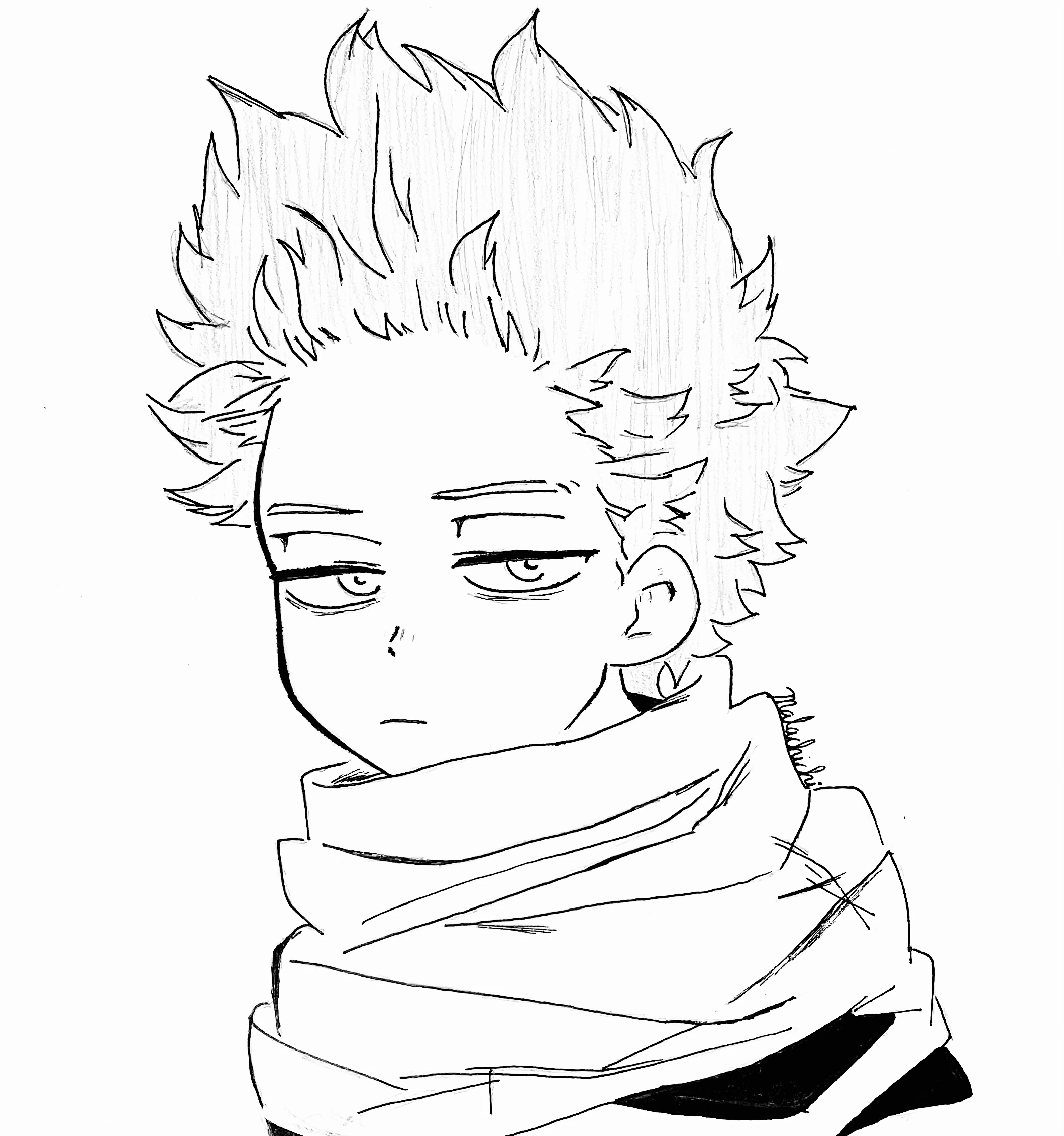 Yellow, please accept this Shinso doodle of mine | Fandom