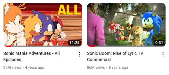 The Sonic YouTube channel's most viewed videos | Fandom