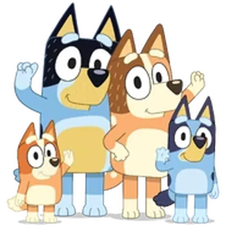I calculated the heights of Bluey characters to make a semi-interesting ...