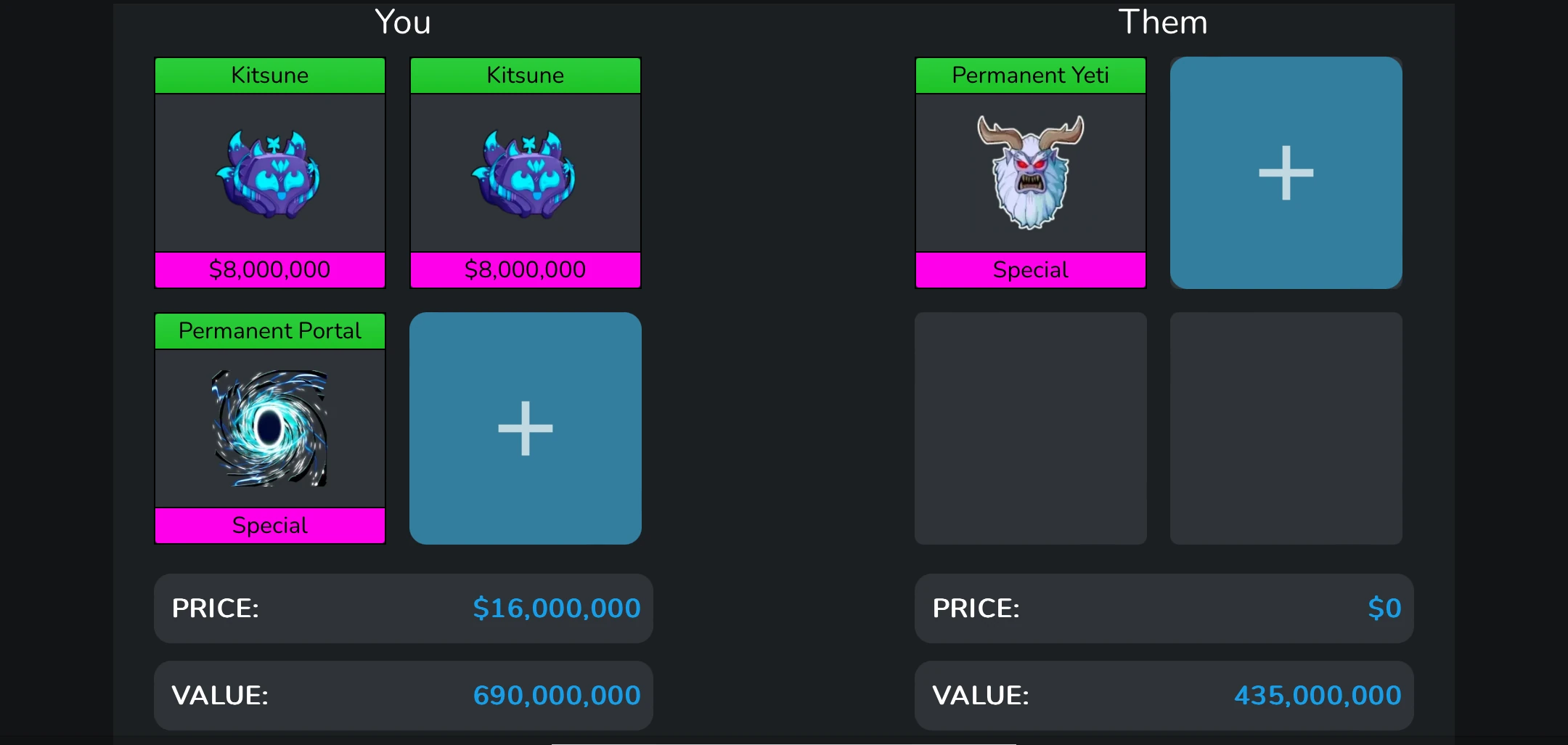 Anyone willing to trade a perm yeti? | Fandom