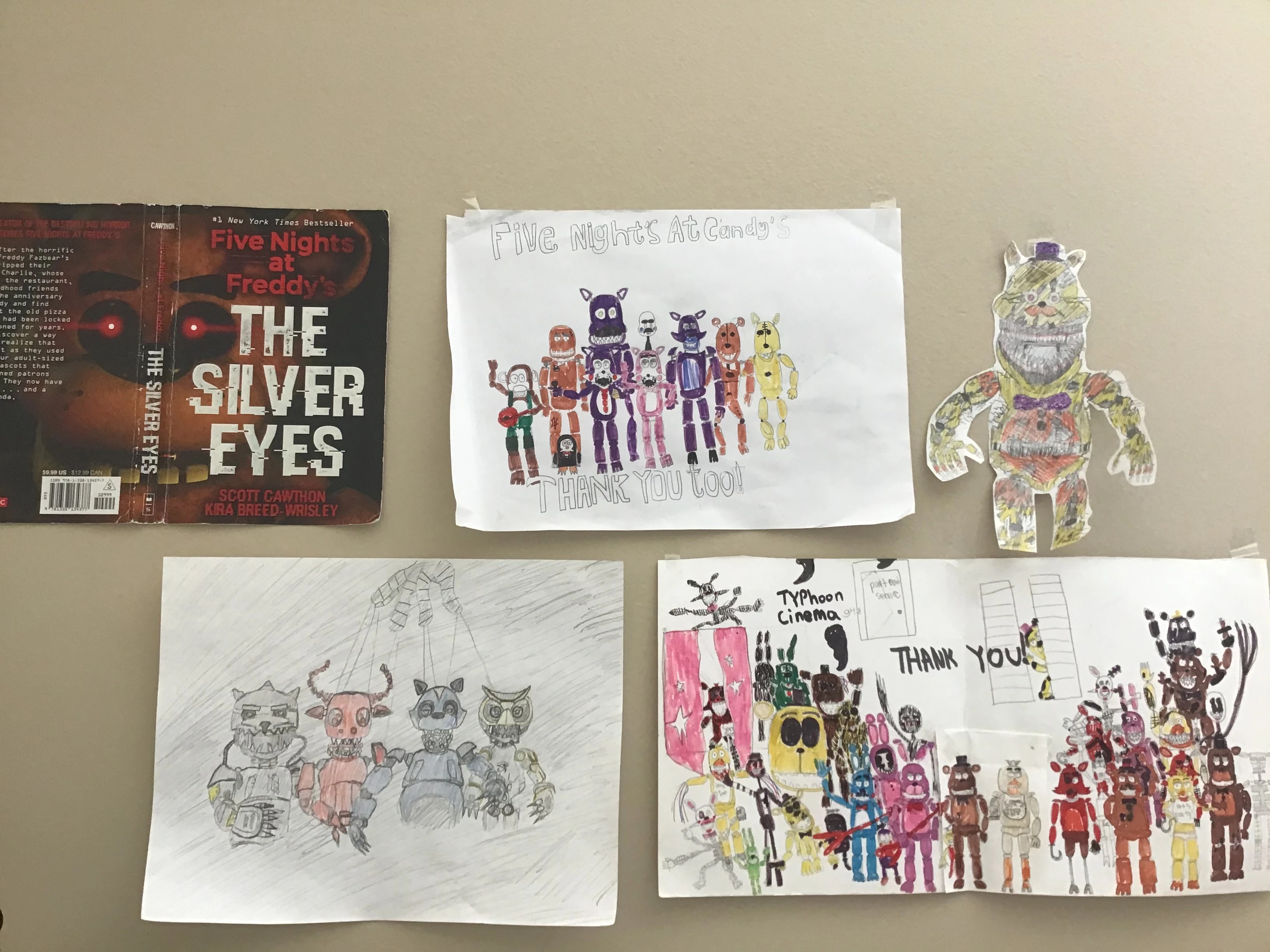 Wall of art, not all is fnaf or art | Fandom