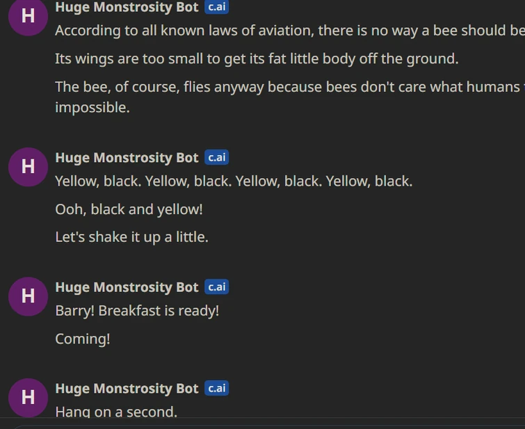 Let's make a Character.AI bot with all of your replies as example messages (PART 2) | Fandom