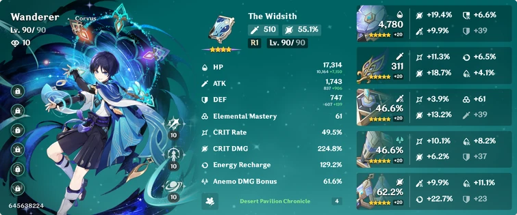 rate the wanderer build (f2p) | Fandom