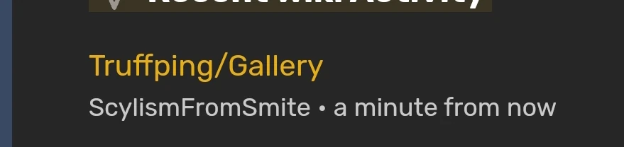 Bro time travelled to edit the Truffping Gallery page | Fandom