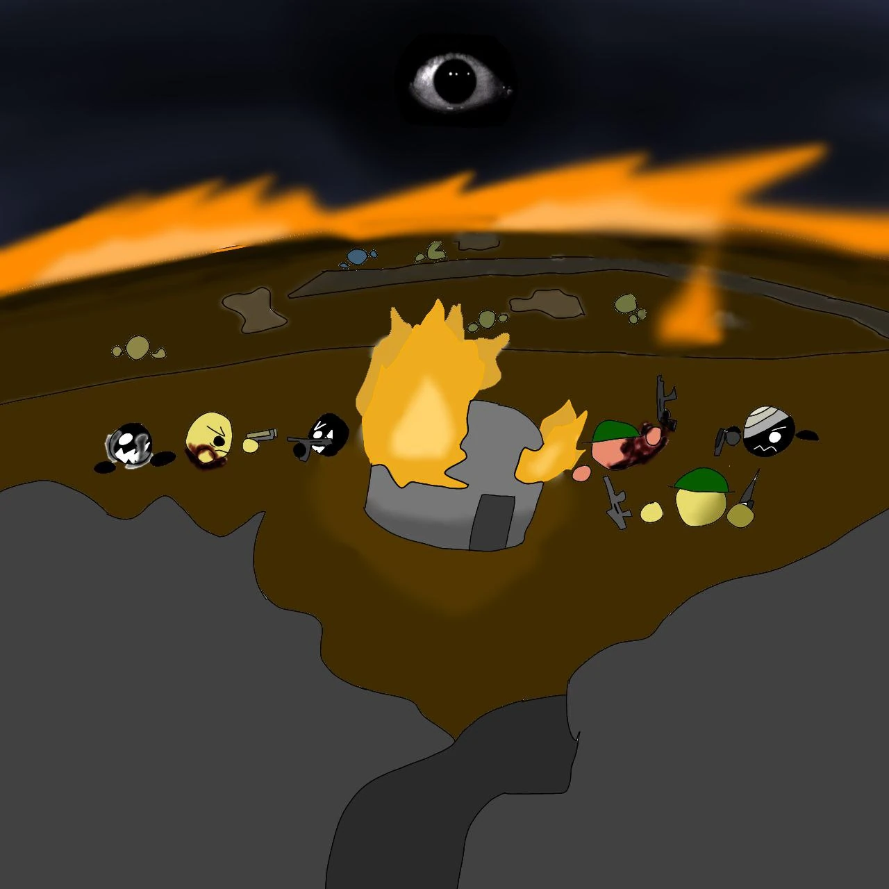 BLIBBLE FIELD///FIRST "... LIKE EYE FROM THE UPPER HELL" | Fandom