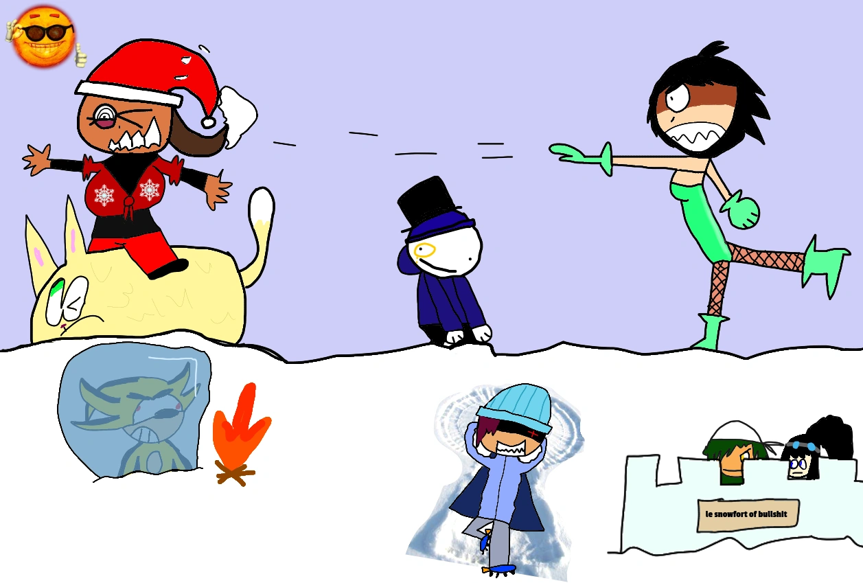 winter drawing containing my ocs | Fandom