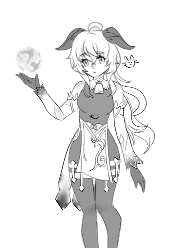 ganyu full ish body | Fandom