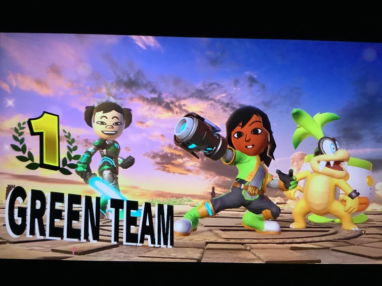 2 Green Miis + Unrelated Green Character = THIS! | Fandom