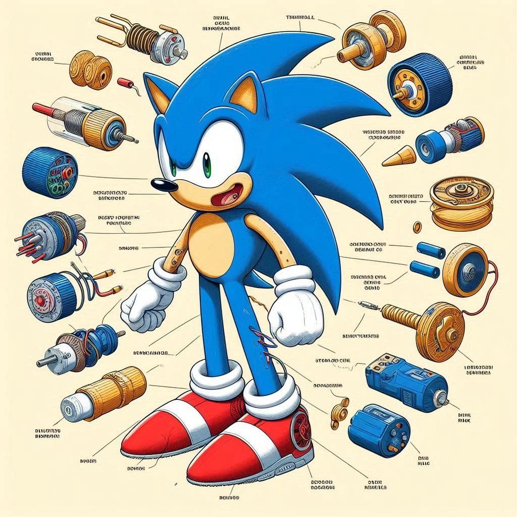 anatomy of Sonic (according to AI) | Fandom