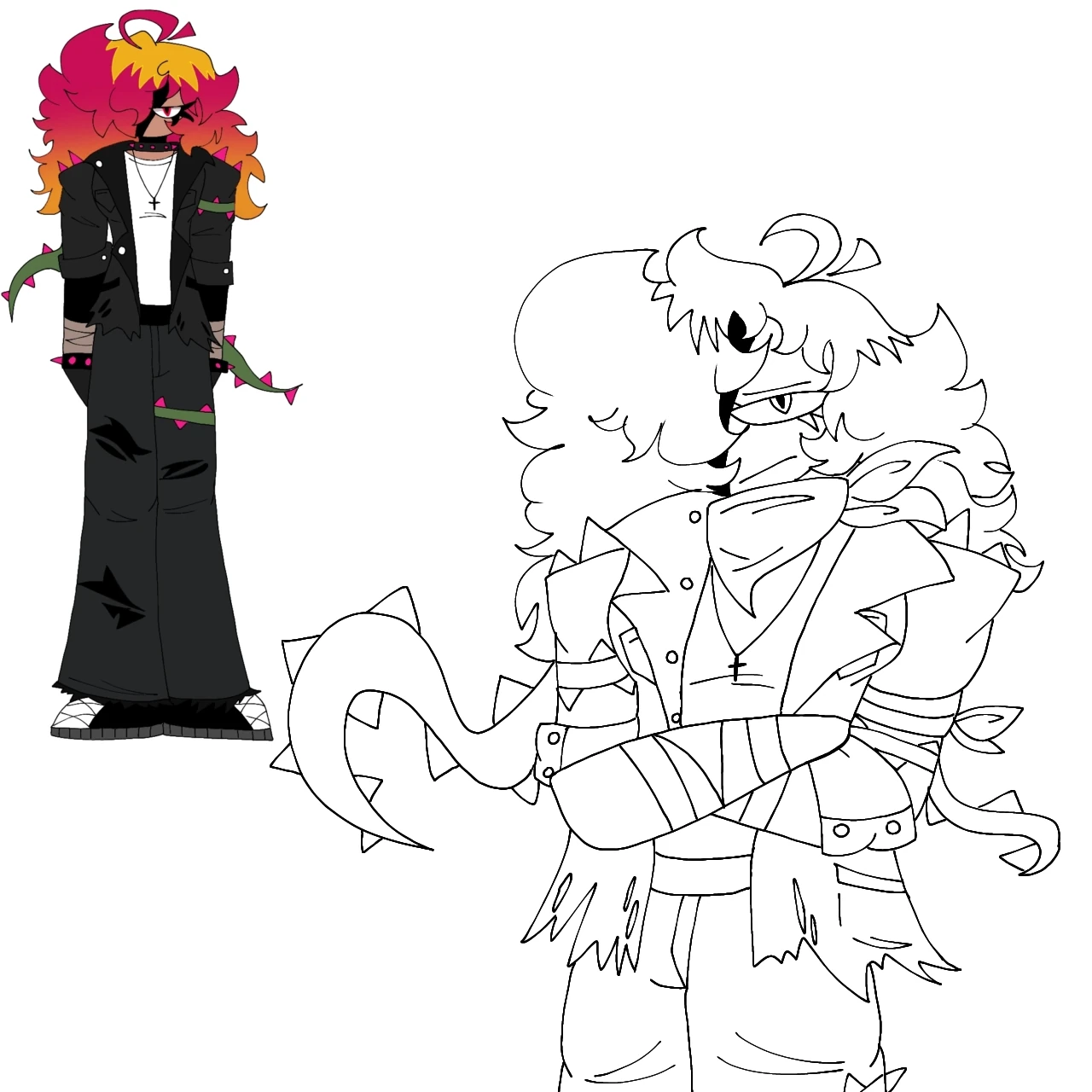 Carnation art that I am too lazy to color it and post | Fandom