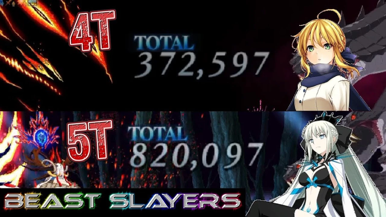 Beast Slayers - Artoria Pendragon and Morgan le Fay VS Koyanskaya Beast ...